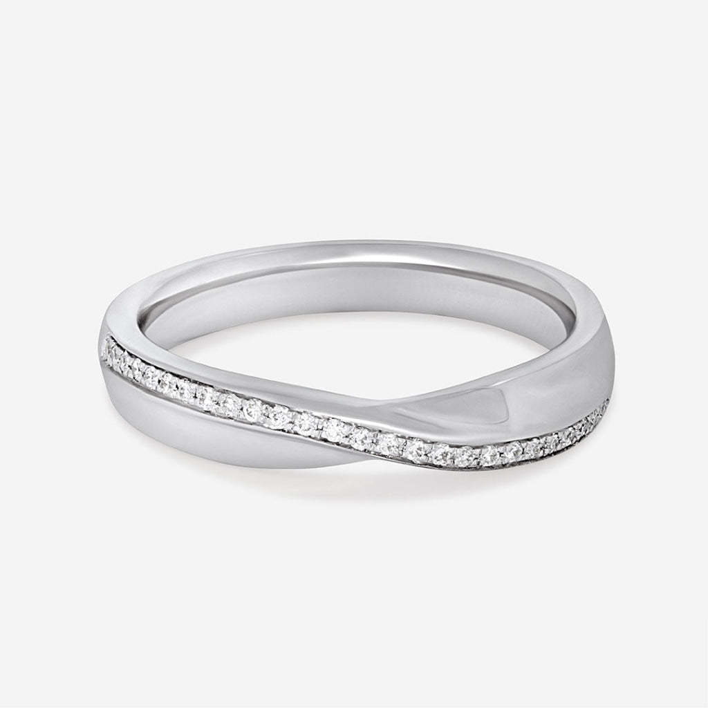LULA | Diamond Wedding Ring in 18ct White Gold – Gear Jewellers