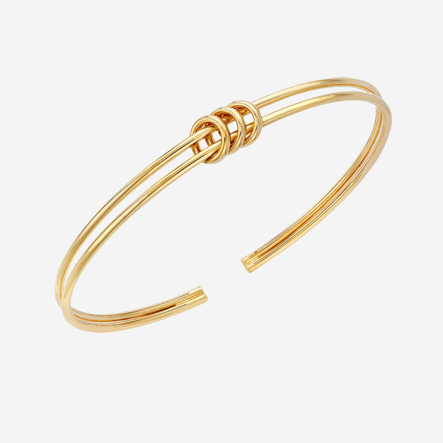 Golden Loop Bangle | 9ct Gold - Gear Jewellers