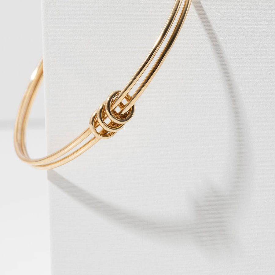 Golden Loop Bangle | 9ct Gold - Gear Jewellers