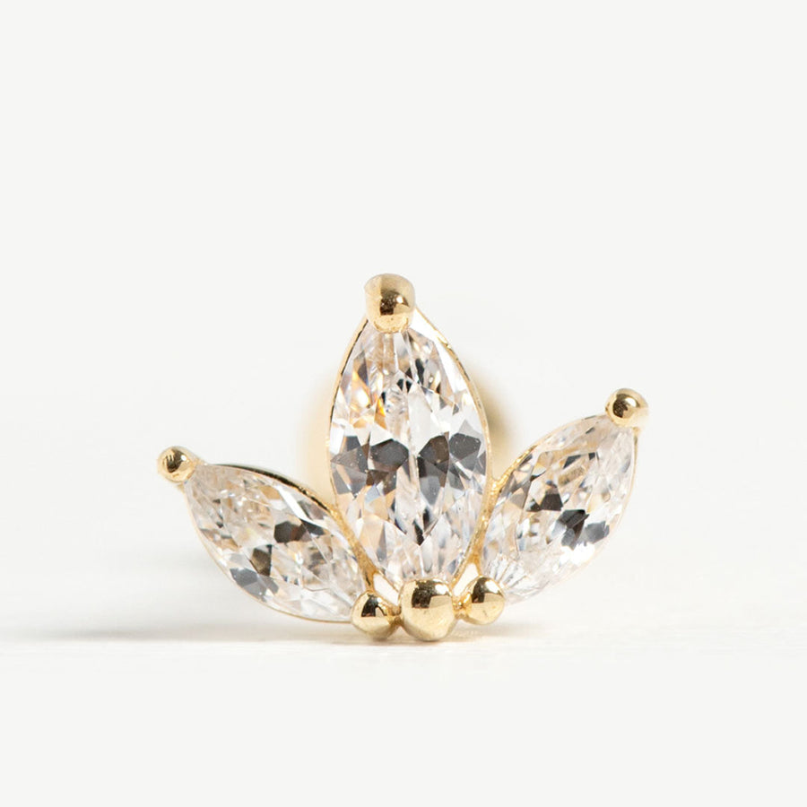 Lotus Flower Piercing | 9ct Gold - Gear Jewellers