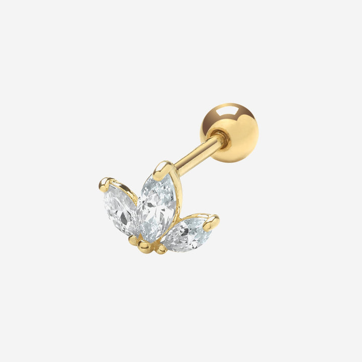 Lotus Flower Piercing | 9ct Gold - Gear Jewellers
