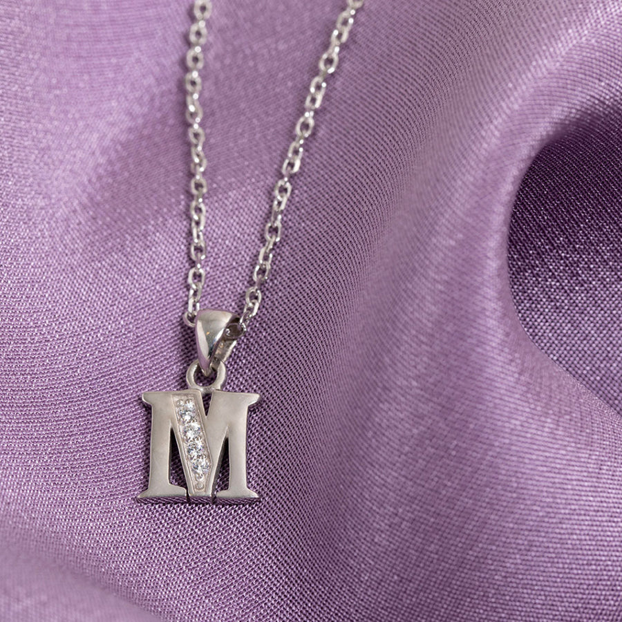 'M' Necklace | Sterling Silver - Gear Jewellers