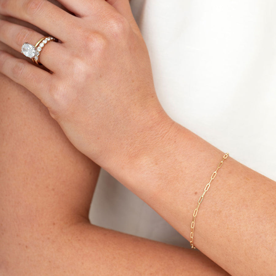 Paper Chain Bracelet Small | 9ct Gold - Gear – Gear Jewellers