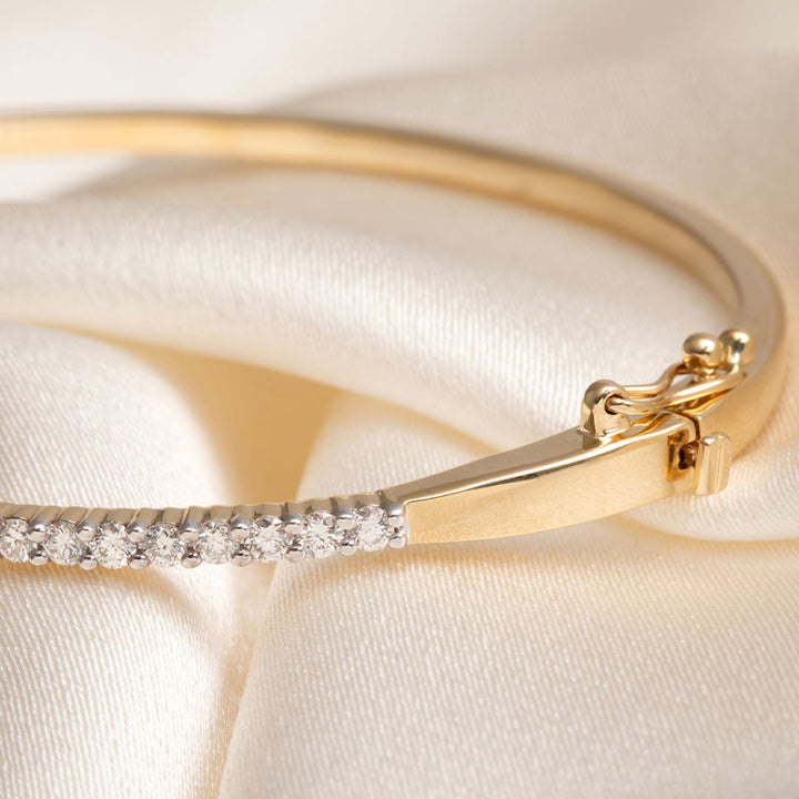 TEXAS | Diamond Bangle in 9ct Gold - Gear – Gear Jewellers